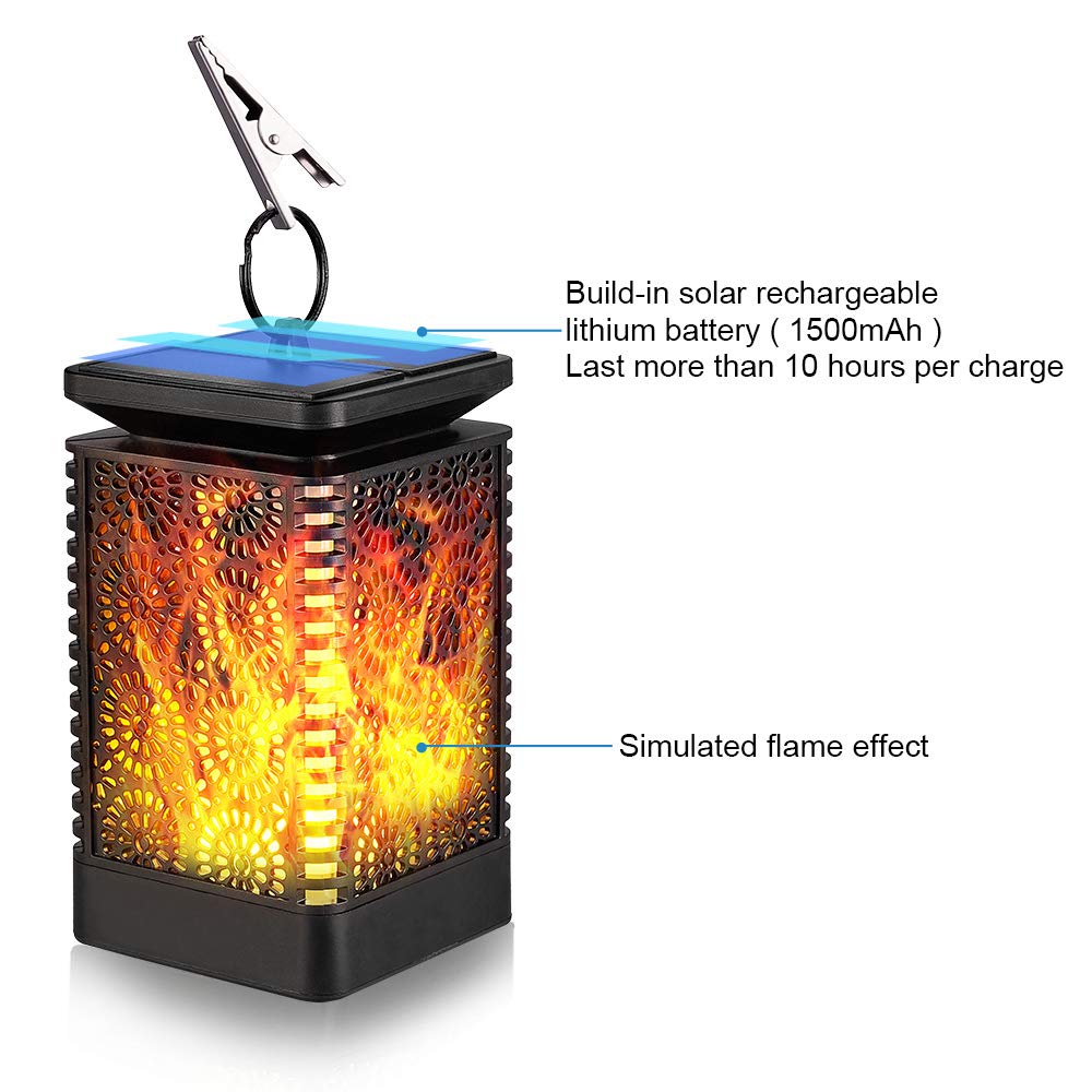 Solar Flickering Lantern (2 Pack) | Renewergy